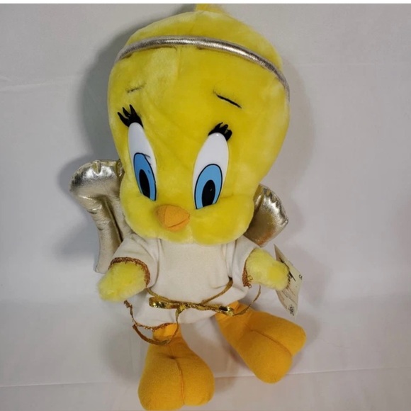 Warner Bros. | Toys | Vintage Looney Tunes Tweety Bird Angel 7 Plush ...